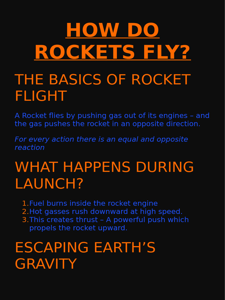 Basics of Rocket Flight Explained | PDF