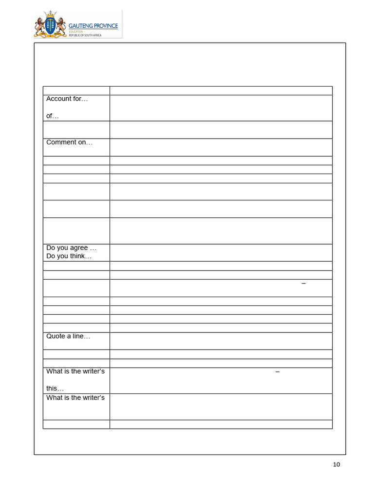 Comprehension Question Response Guide | PDF | Reason | Psychology