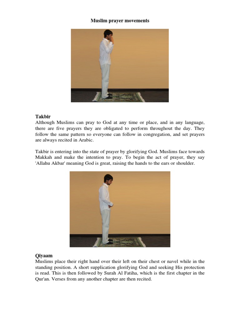Muslim Prayer Movements | PDF | Prayer | Muhammad