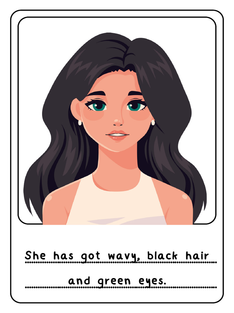 Describing Hair and Eye Color | PDF