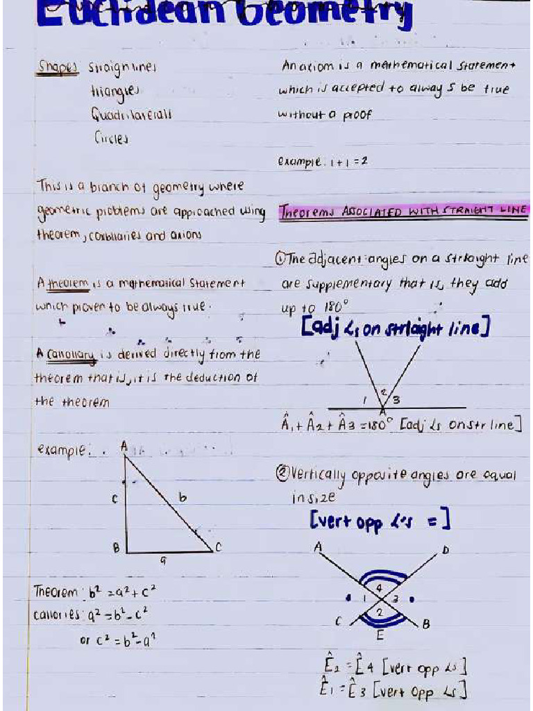 Euclidean Geometry Bible | PDF