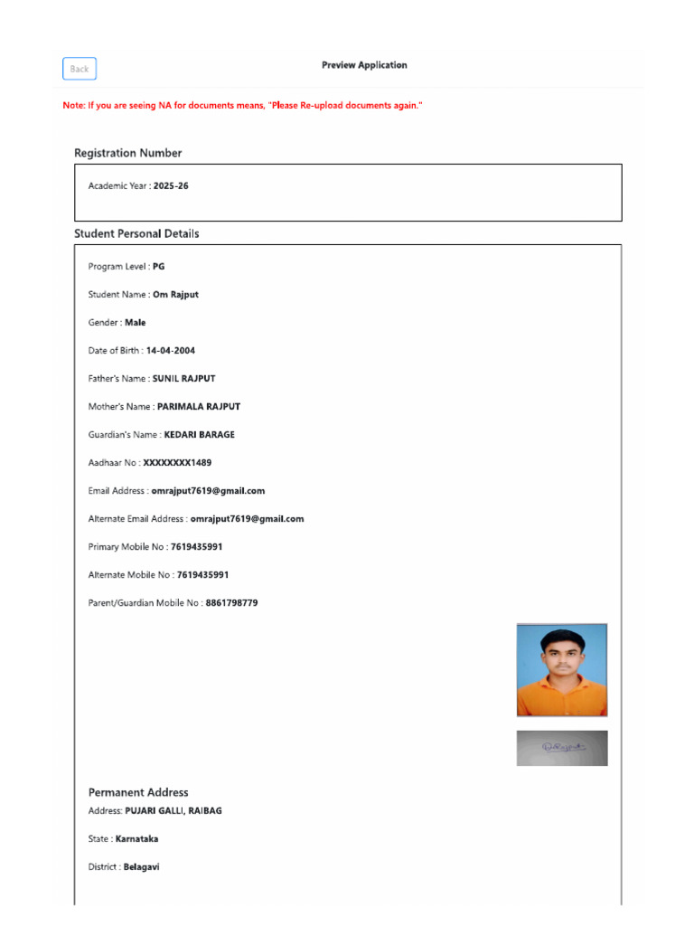 MA Application Bangalore University | PDF