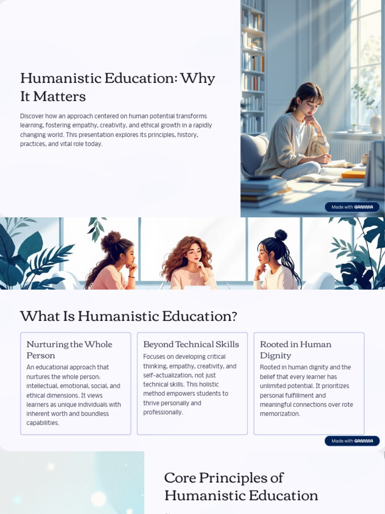 Humanistic Education: Nurturing Potential | PDF | Humanistic Psychology ...