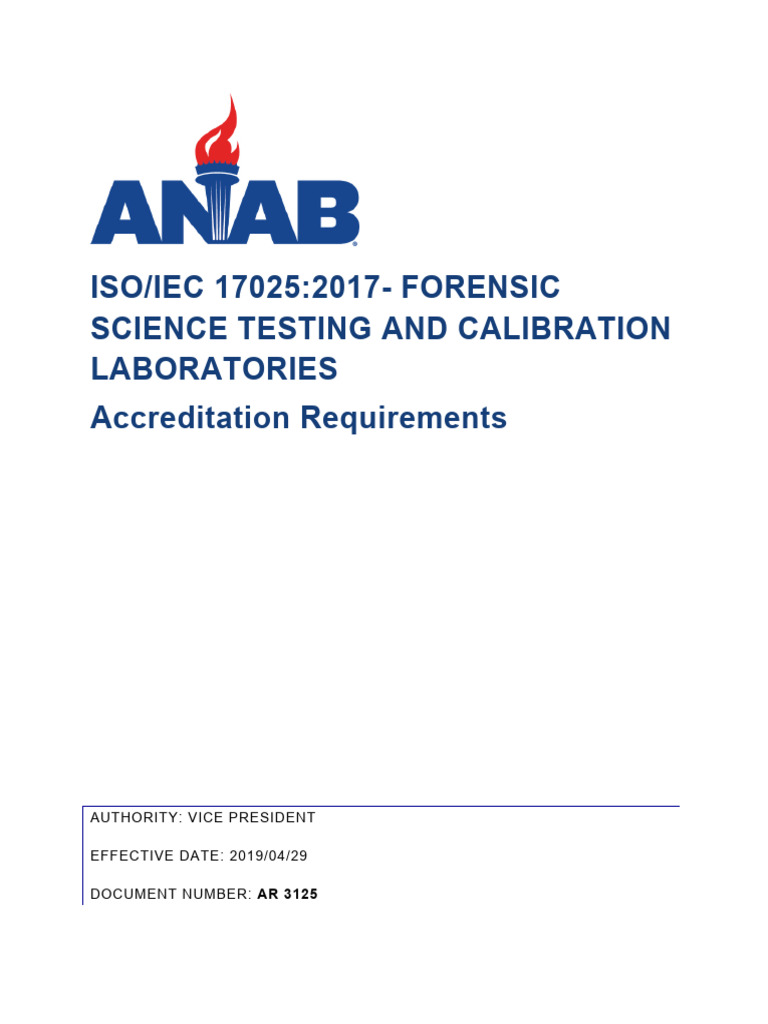 Forensic Lab Accreditation Guidelines | PDF | Metrology | Calibration