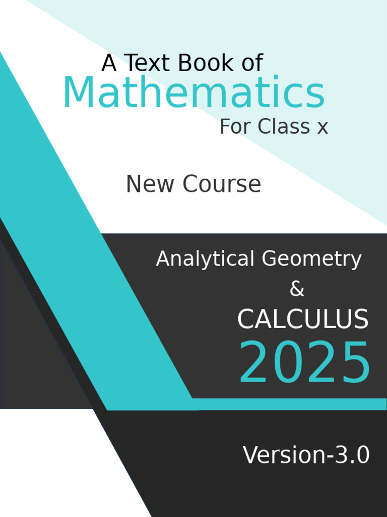 Class X Mathematics: Calculus & Geometry | PDF