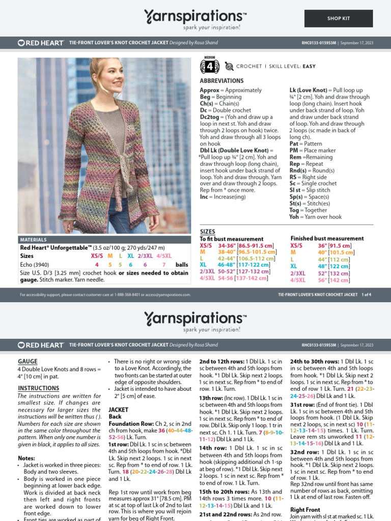 RHC0133-015953M | PDF | Crochet | Sewing