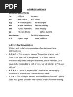 English Acronyms and Abbreviations List | PDF