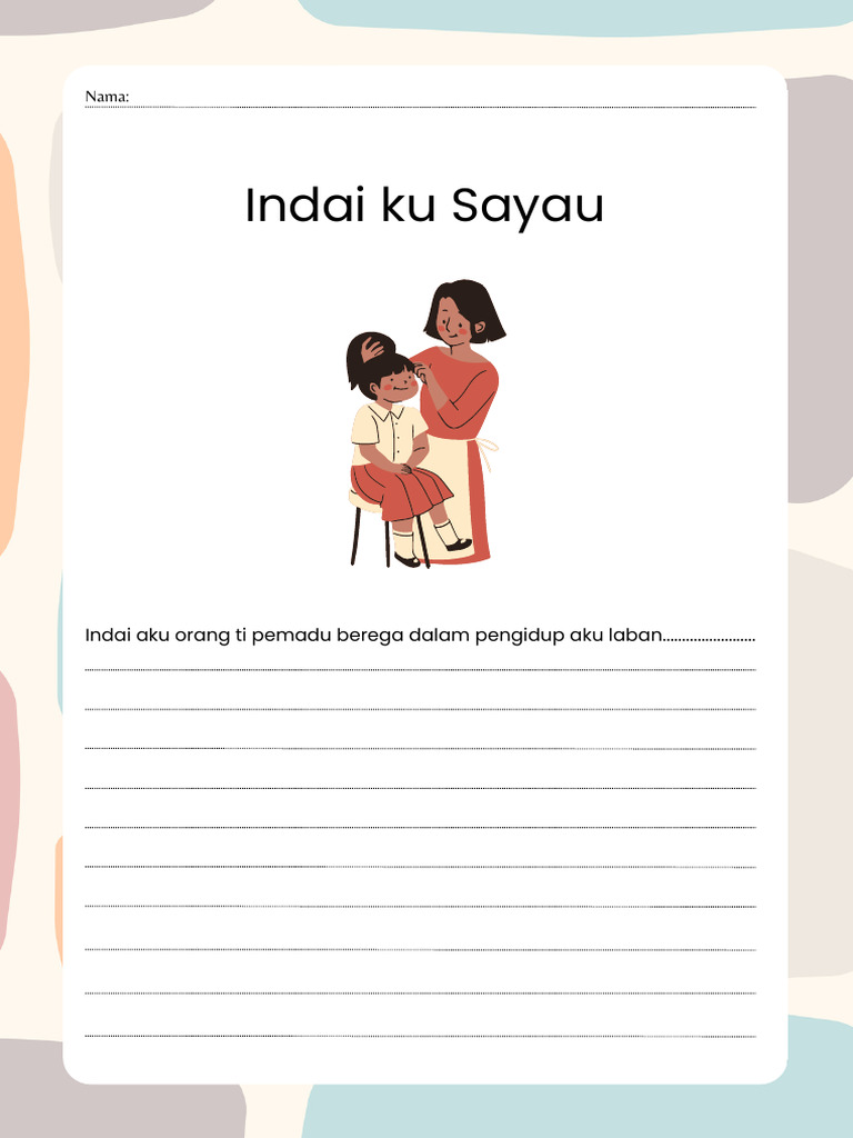 Mother´s day english writing activity Worksheet.pdf | PDF