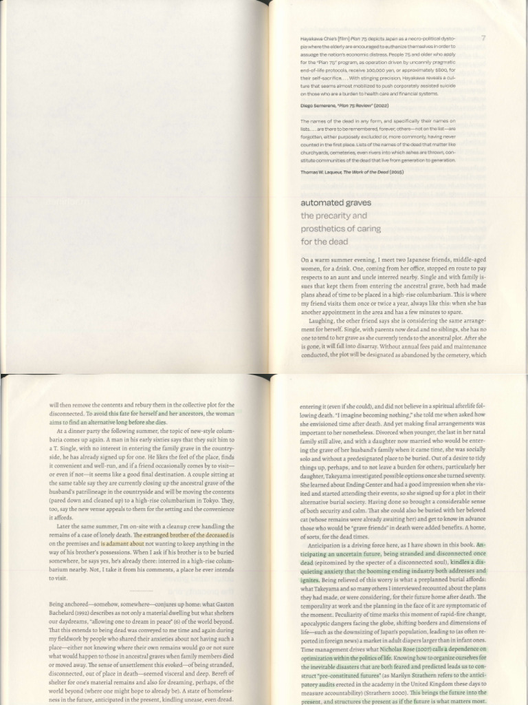 Allison 2023 Automated Graves (Must Read) | PDF | Cemetery | Death Customs