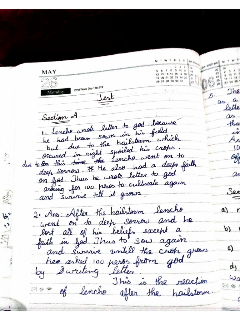 Lencho Questions and Answers | PDF