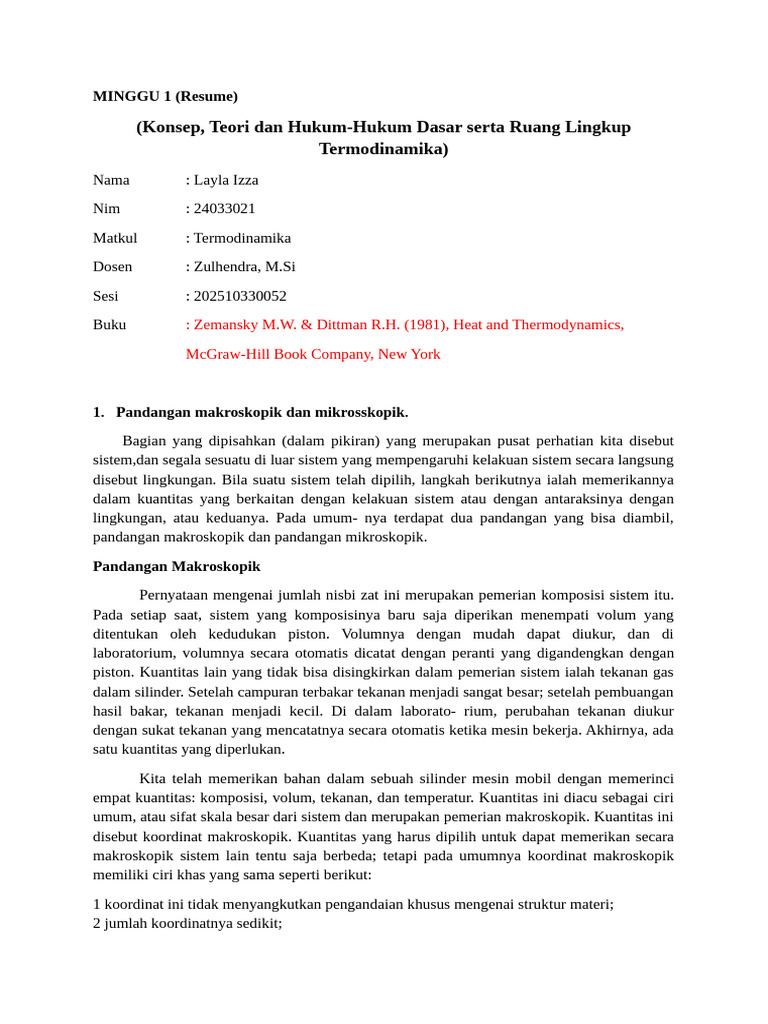 Termo Minggu Satu _Layla Izza | PDF