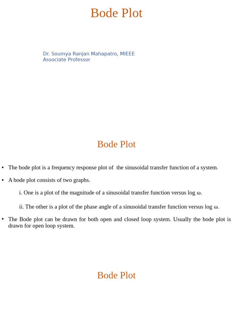 CSE Unit 4_Bode Plot | PDF | Analog Circuits | Oscillation