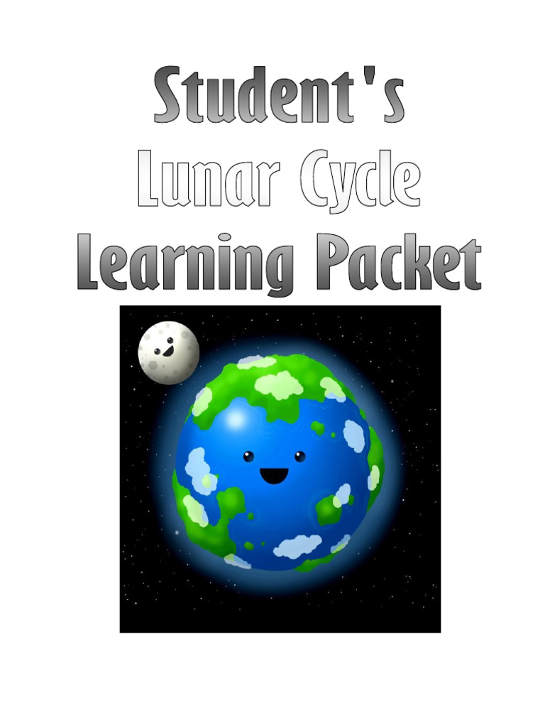 Lunar Phases Educational Resource | PDF | Moon | Planetary Science