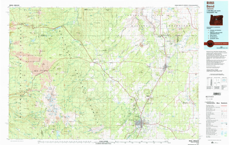 USGS Topographic Map of Bend, Oregon | PDF