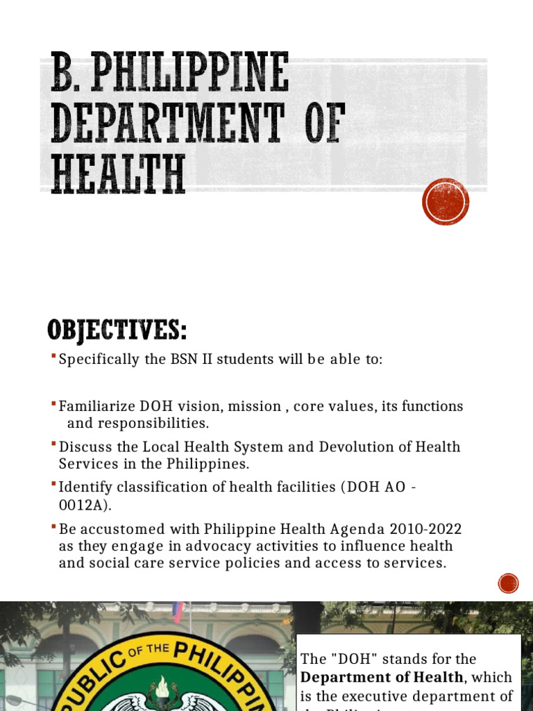 Understanding DOH Functions in the Philippines | PDF | Health Care ...