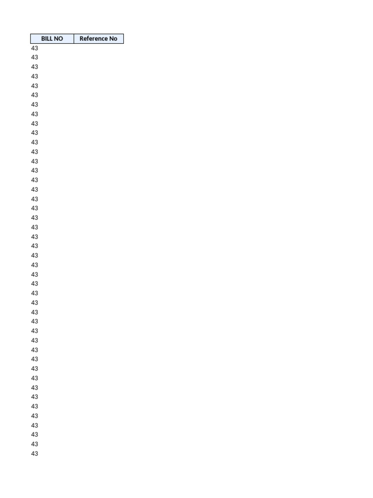 Bill Reference No. 43 and 44 Details | PDF