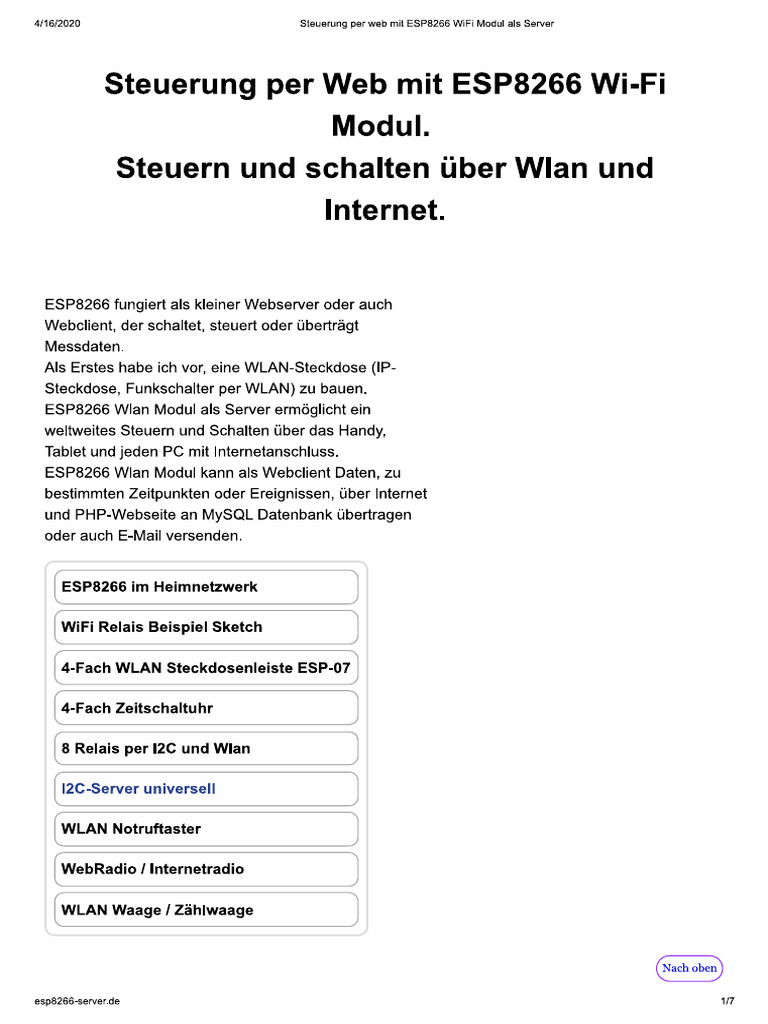 Esp8266 and Esp32 Codes | PDF