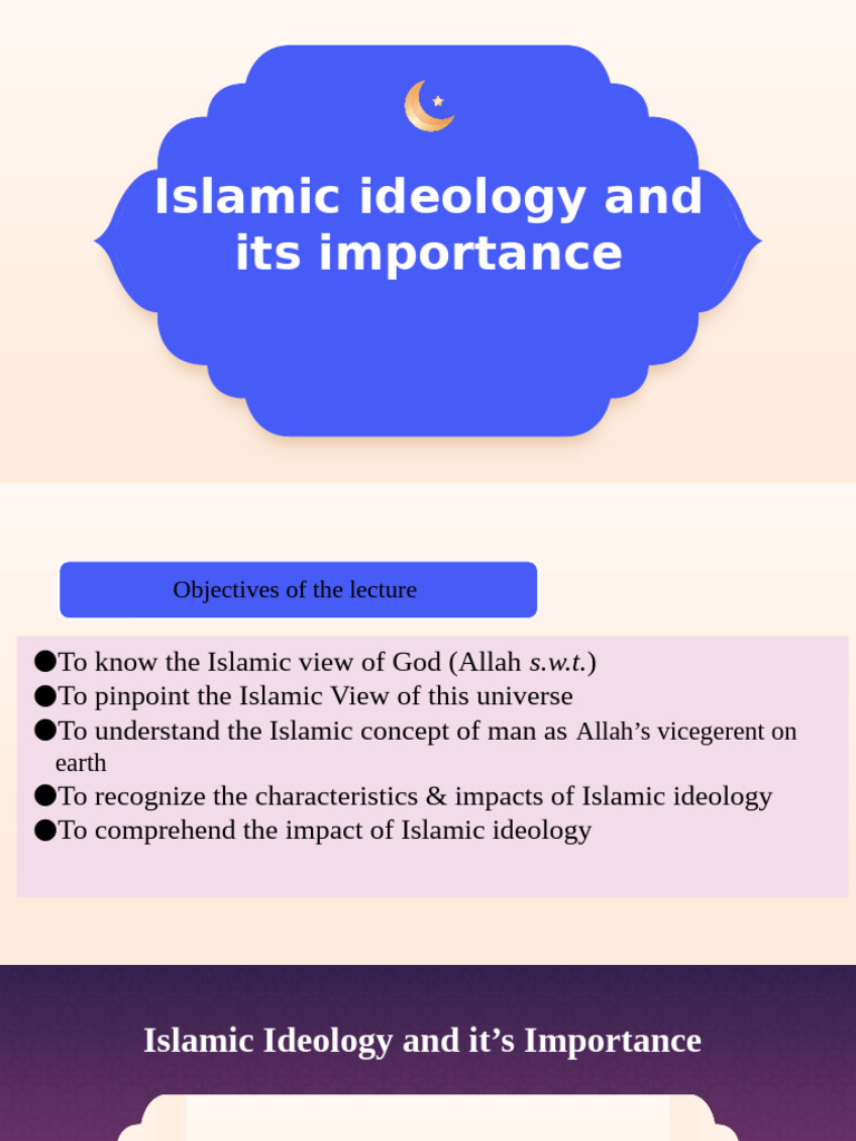 Importance of Islamic Ideology Explained | PDF | God In Islam | Creator ...