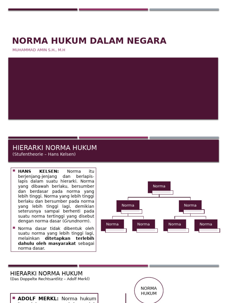 Hierarki Norma Hukum dalam Negara | PDF