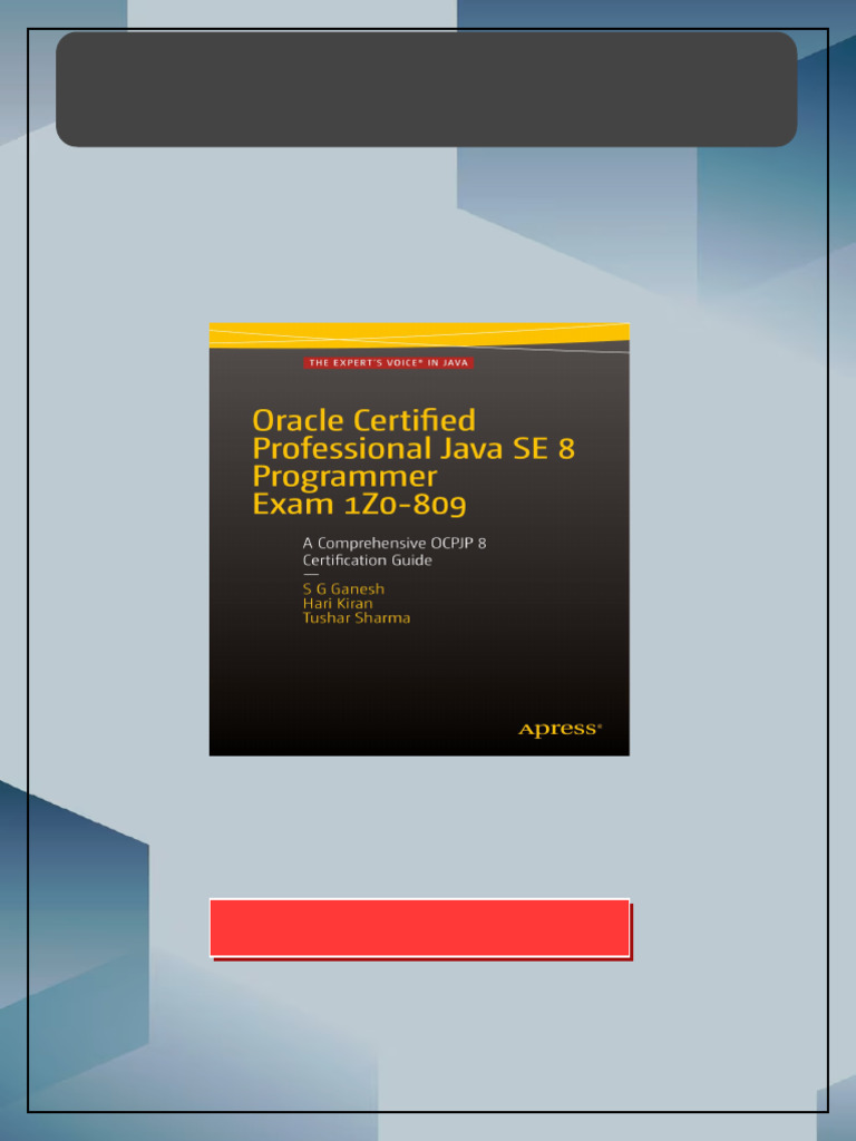 Oracle Certified Professional Java SE 8 Programmer Exam 1Z0 809 2nd Edition S. G. Ganesh Full ...