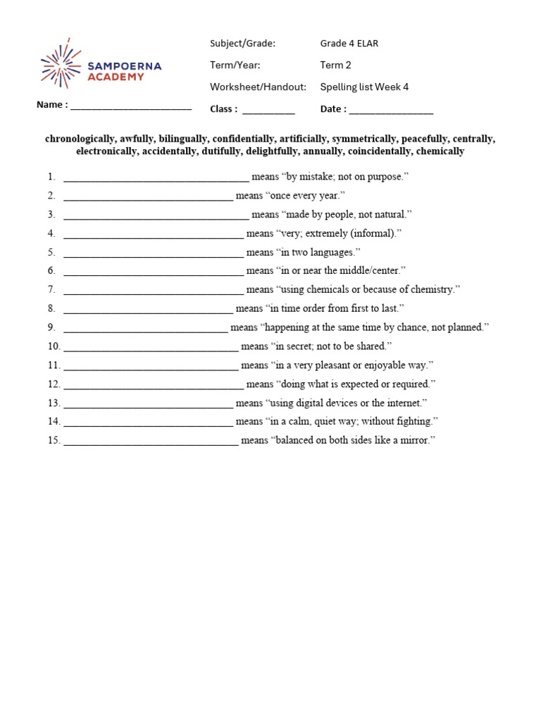 Grade 4 T2 W4 Spelling Practice | PDF | Chess Openings | Chess