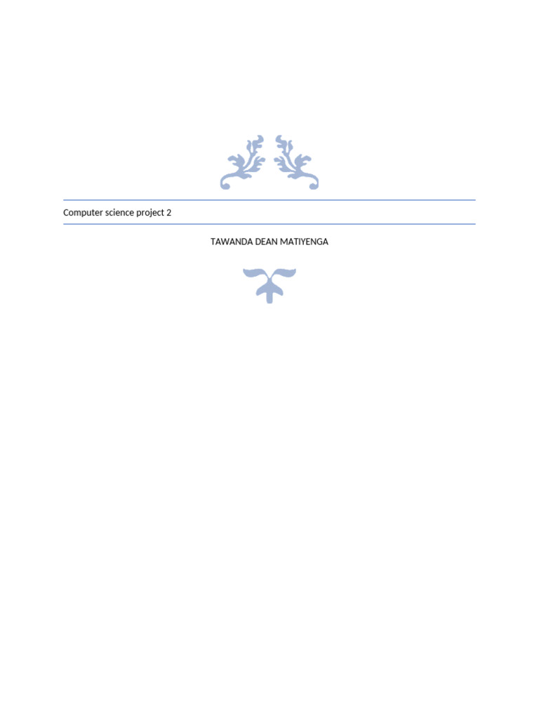 Computer Science Project 2 | PDF | Software | Computing