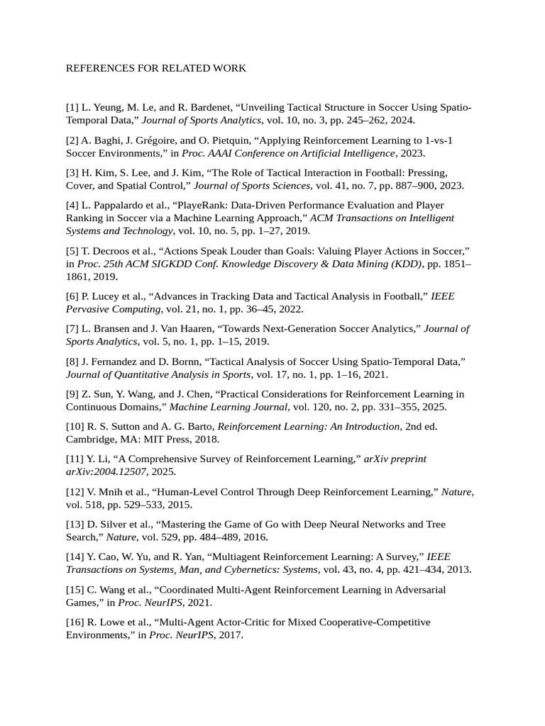 References For Related Work | PDF | Game Theory | Cognition