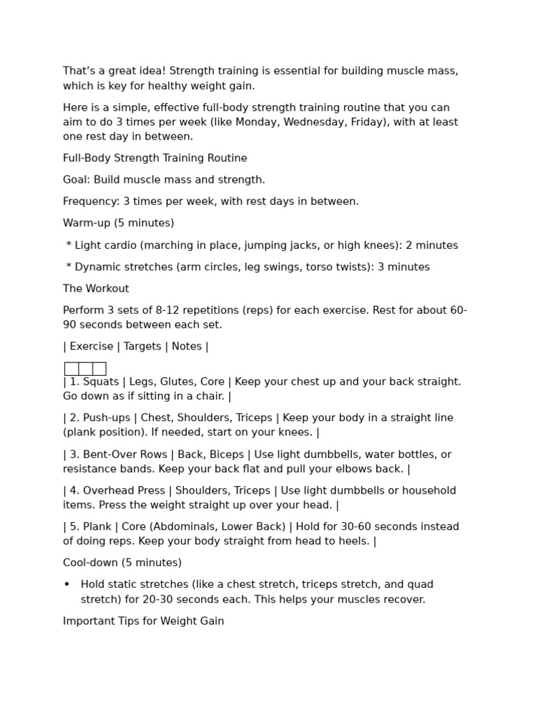 Tanner Shuck Strength Training Guide | PDF | Strength Training | Foods