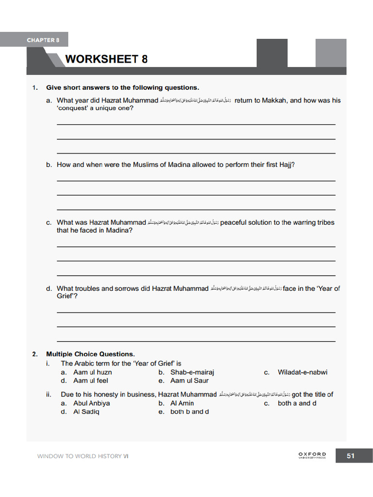 Worksheet 6th History | PDF