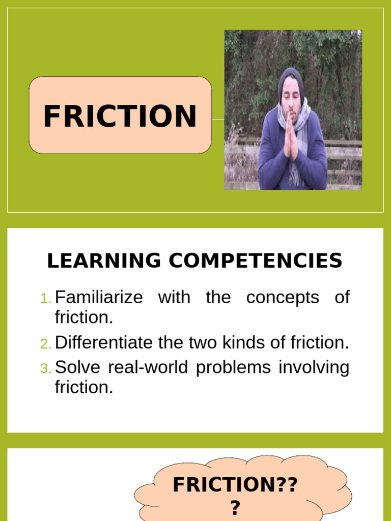 Lesson 11.1 Friction | PDF | Friction | Mechanical Engineering