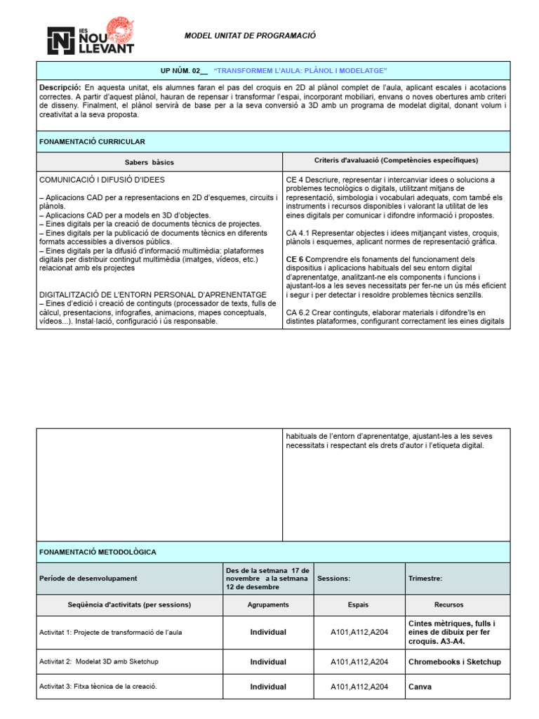3r ESO - UP2 - Tecnologia I Digitalització | PDF