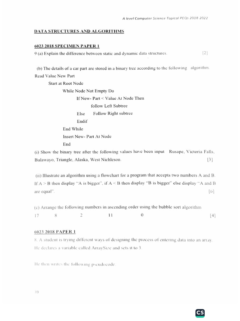 Data Structures and Algorithms | PDF