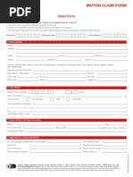 Liberty Motor Insurance Claim Form | PDF | Receipt | Insurance