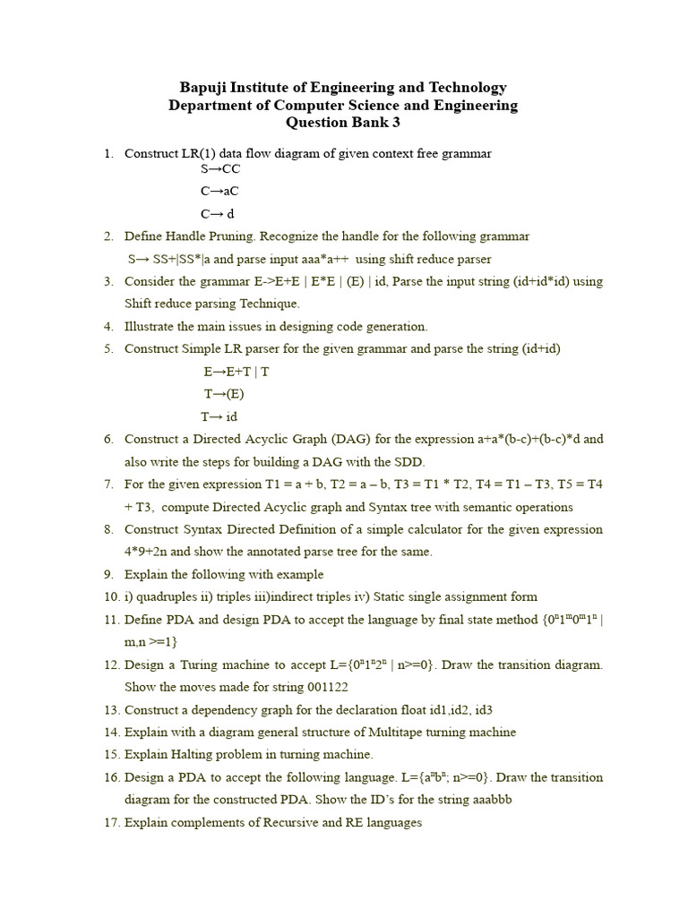 Bapuji Institute of Engineering and Technology Department of Computer ...