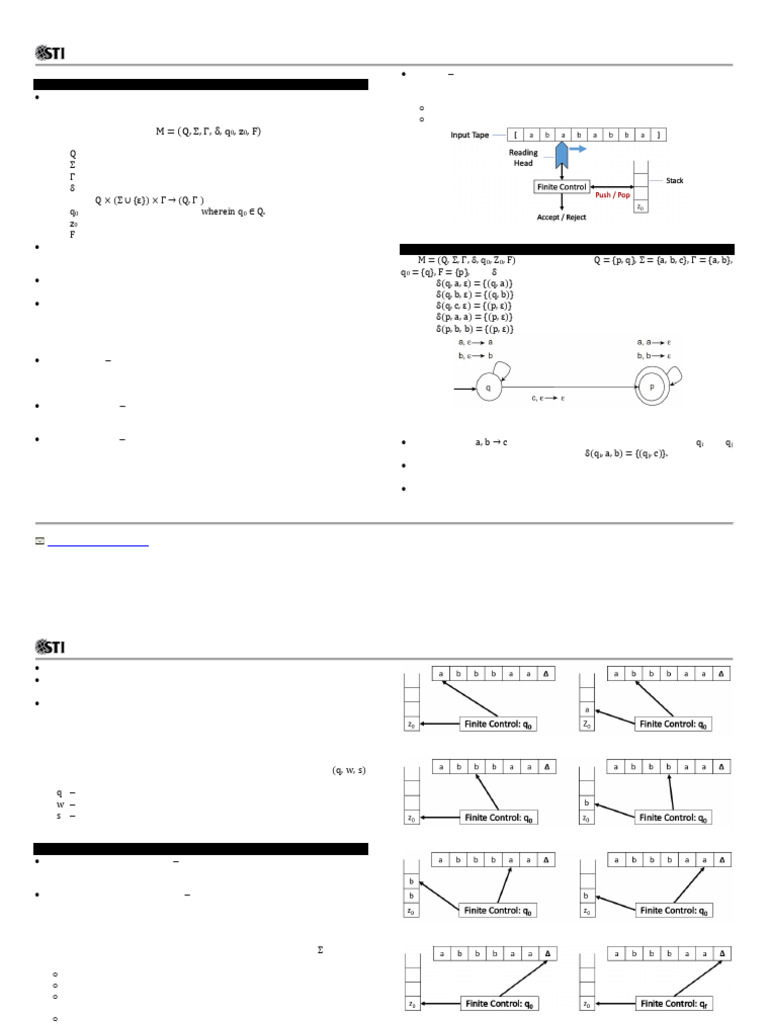 07 Handout 1 | PDF | Theoretical Computer Science | Models Of Computation