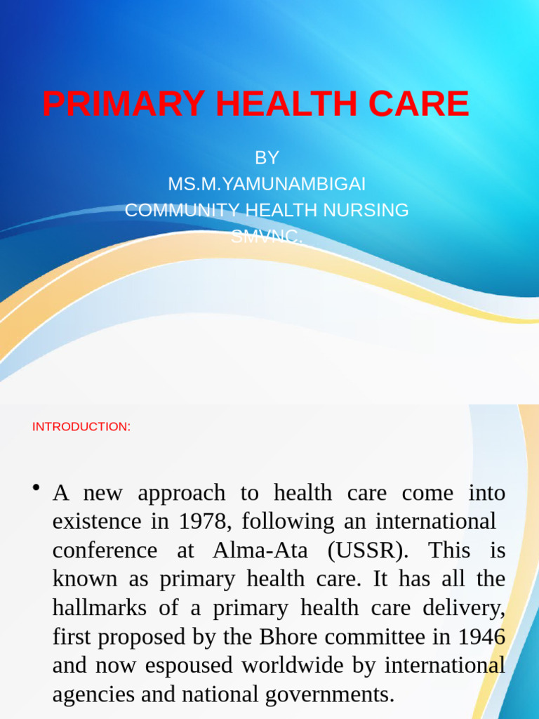 Primary Health Care | PDF | Evidence Based Medicine | Health Care