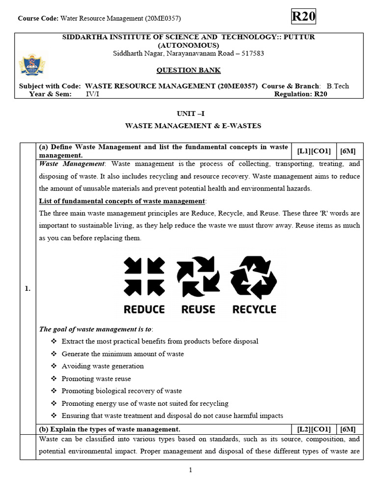 Waste Management and E-Waste Overview | PDF | Waste | Waste Management