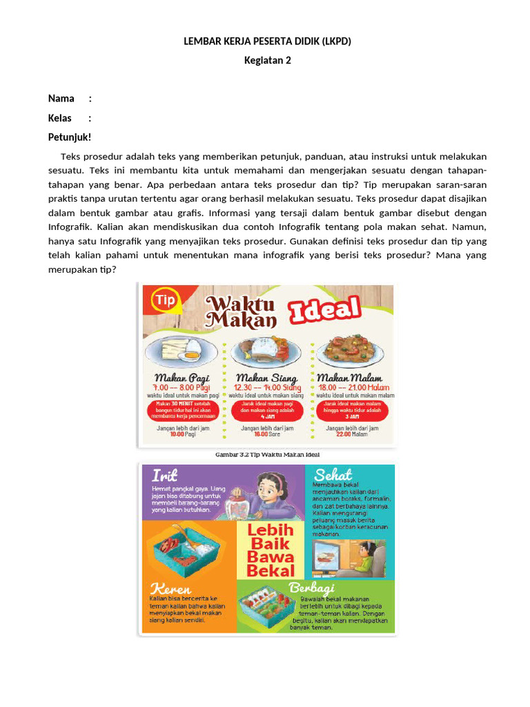 Teks Prosedur dan Infografik Sehat | PDF