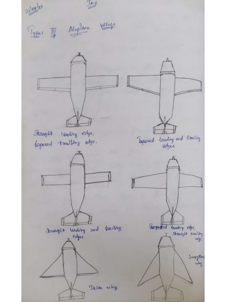Aircraft Wings Types | PDF