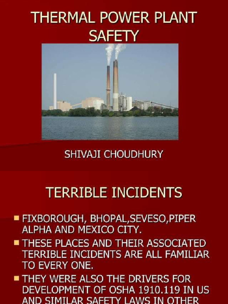 Thermal Power Plant Safety | PDF