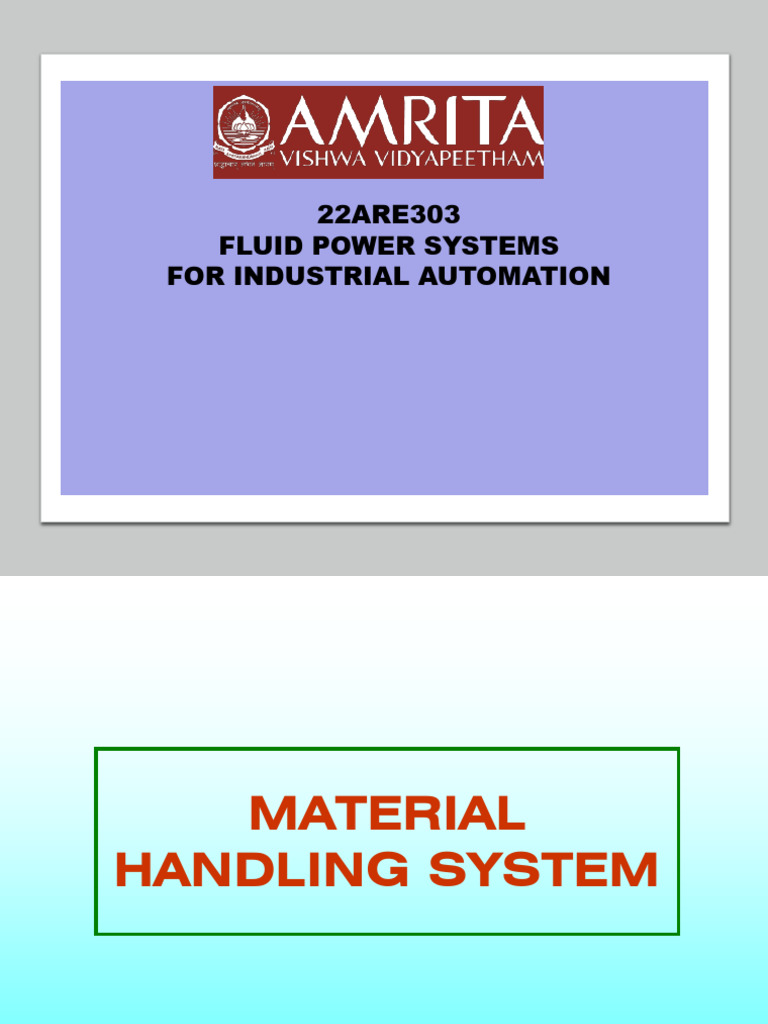 Overview of Material Handling Systems | PDF | Barcode | Radio Frequency ...