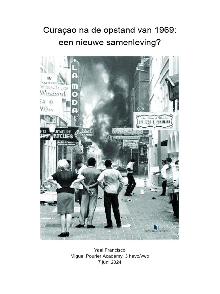 De Opstand Van 31 Mei 1969, Curacao - Werkstuk by Yael | PDF