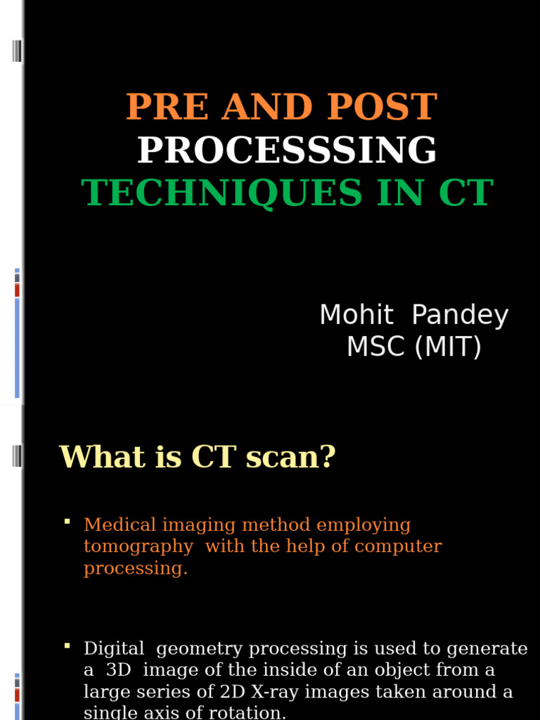 CT Scan Processing Techniques Explained | PDF | Ct Scan | Rendering ...