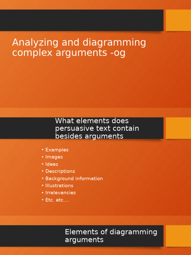7 Analysing and Diagramming Complex Arguments (Autosaved) | PDF ...