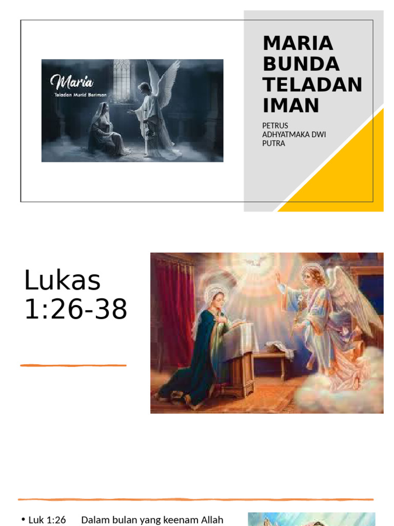 Maria Bunda Teladan Iman | PDF