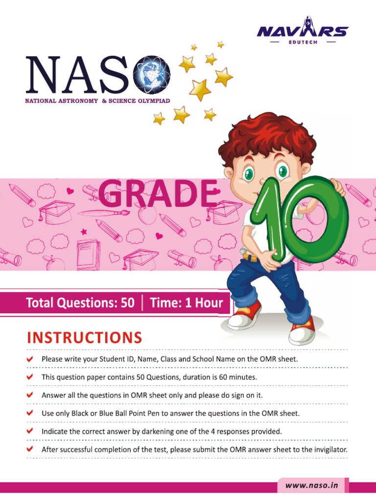 NASO Grade 10 Question Paper | PDF