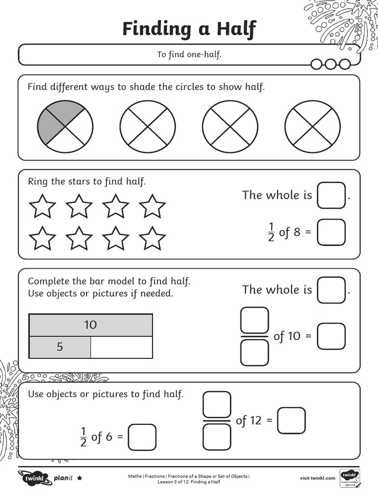 How to Find One-Half in Maths | PDF | Mathematics