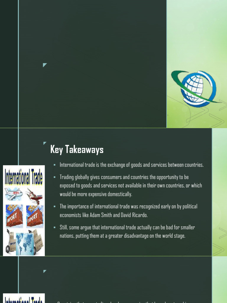 Ss1d - 4.5.1 International Trade - Econ Policies | PDF | Free Trade ...
