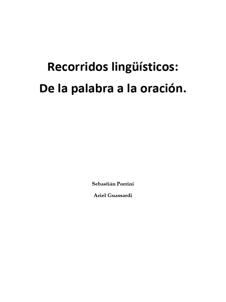 Cap Tulo IV Morfolog A | PDF | Palabra | Morfología (Lingüística)