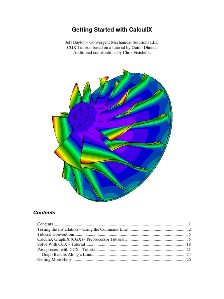 Getting Started With CalculiX | PDF | Command Line Interface ...